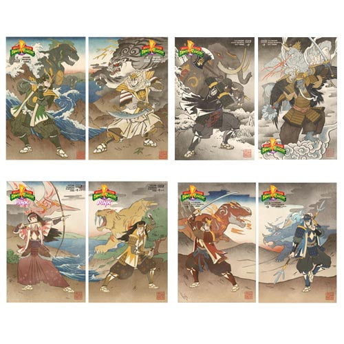 MIGHTY MORPHIN POWER RANGERS DIMENSION X EXCLUSIVE SAMURAI COMPLETE SE ...